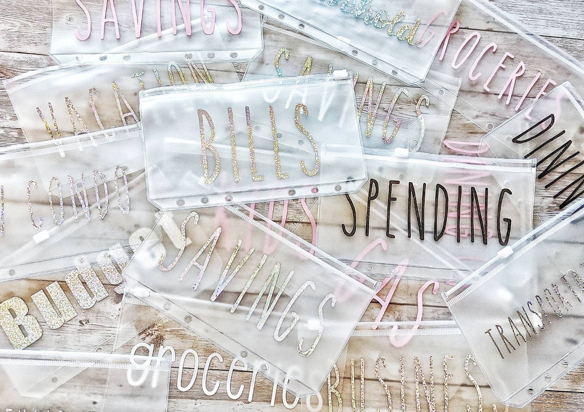 Cash Envelope System A6 Binder Clear Envelopes Laminated - Etsy