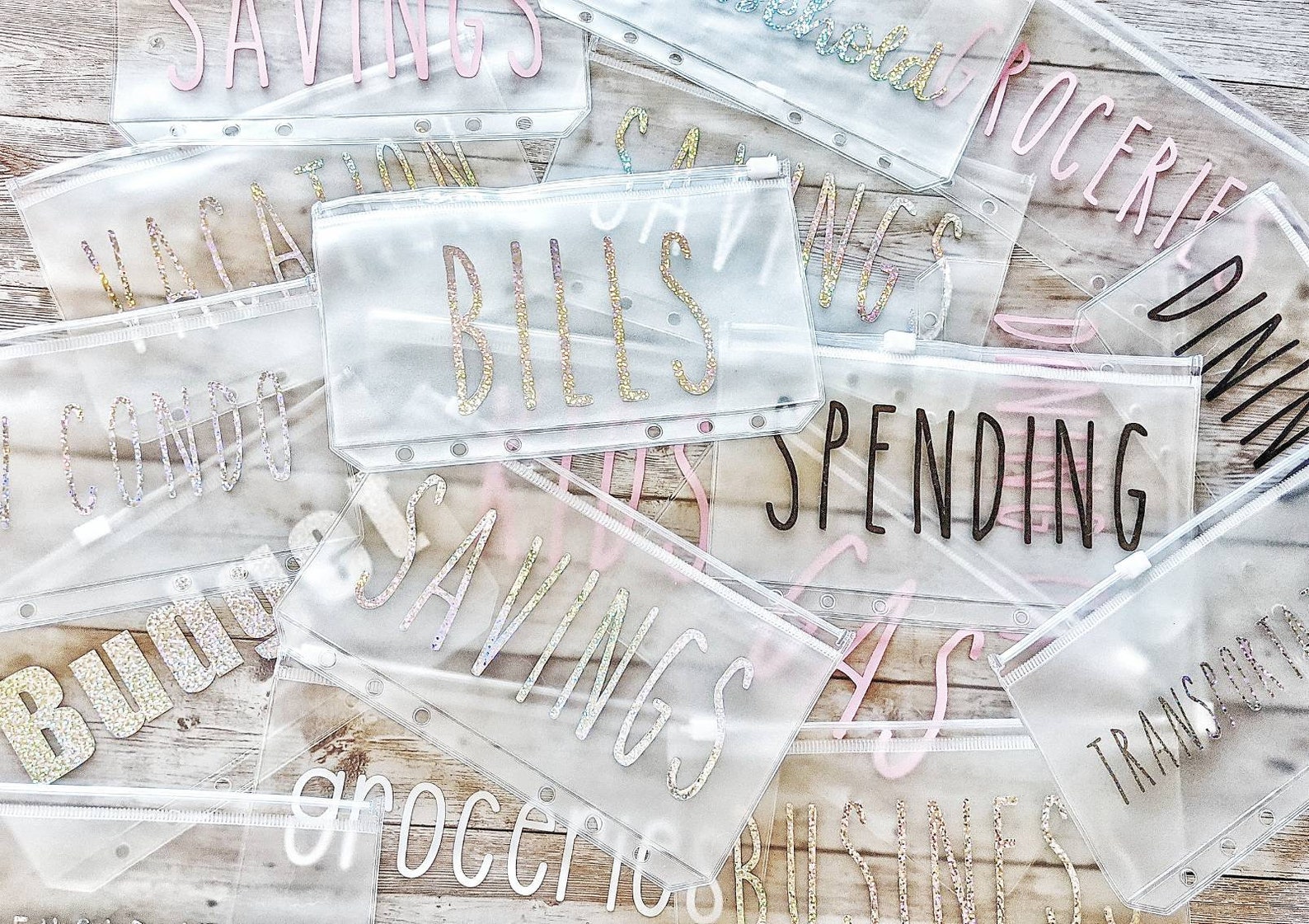 Cash Envelope System A6 Binder Clear Envelopes Laminated - Etsy