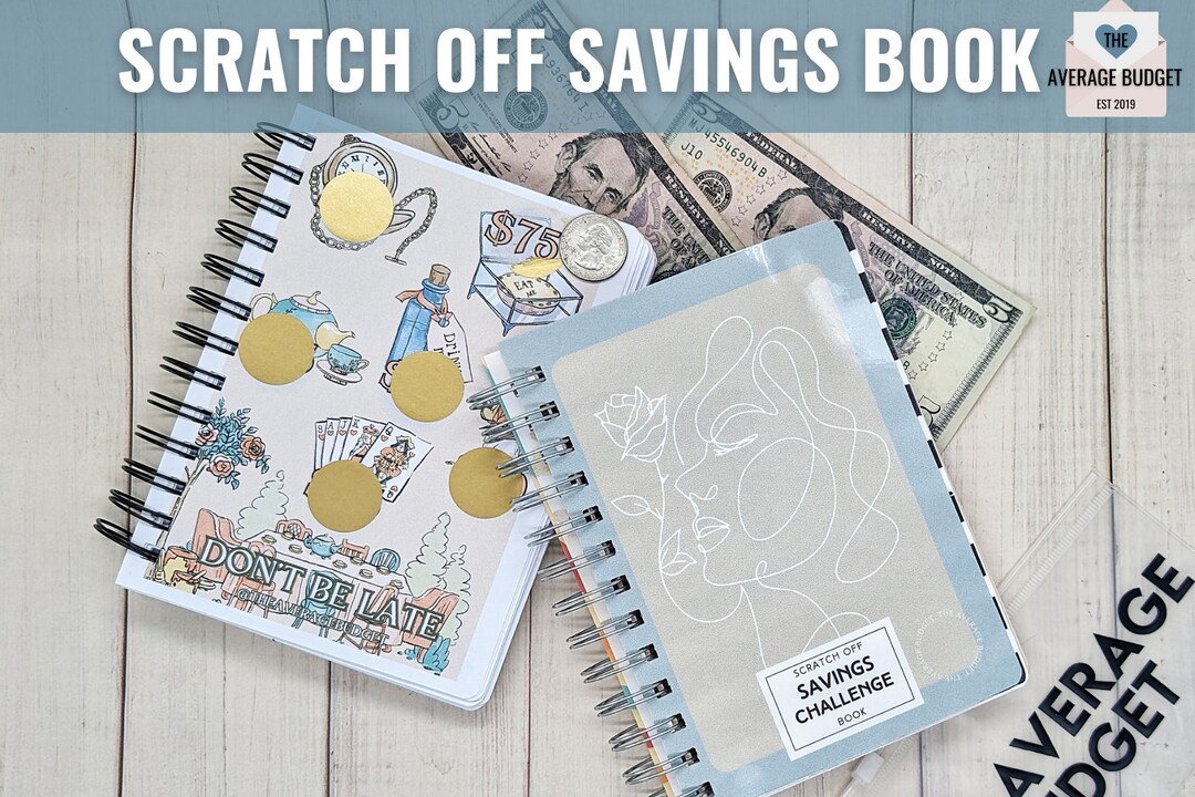 Scratch off Savings Challenge Binder Book, Cash Envelopes, Cash ...