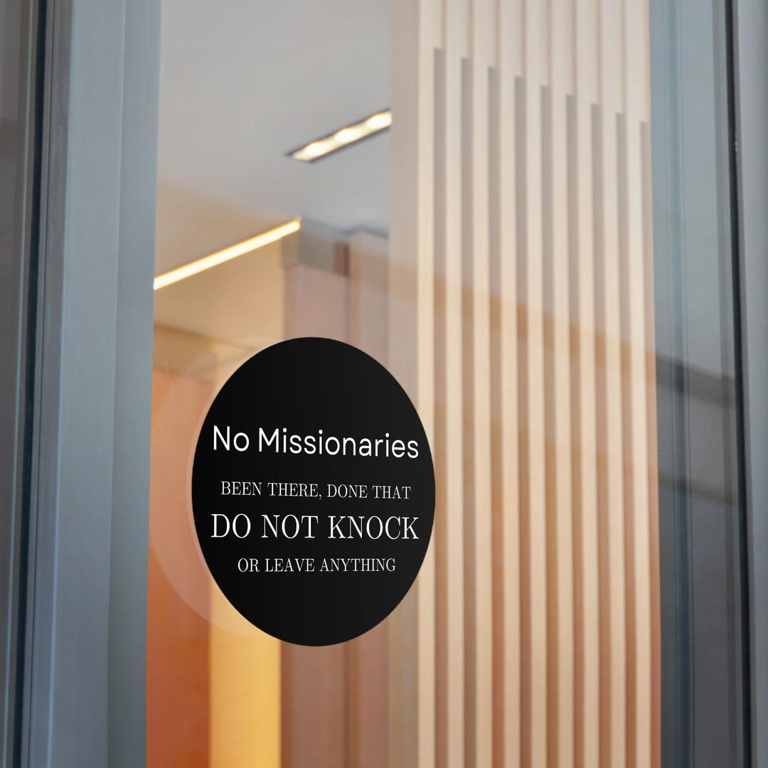 No Soliciting Sticker: LDS Missionary Style - Do Not Knock - Etsy