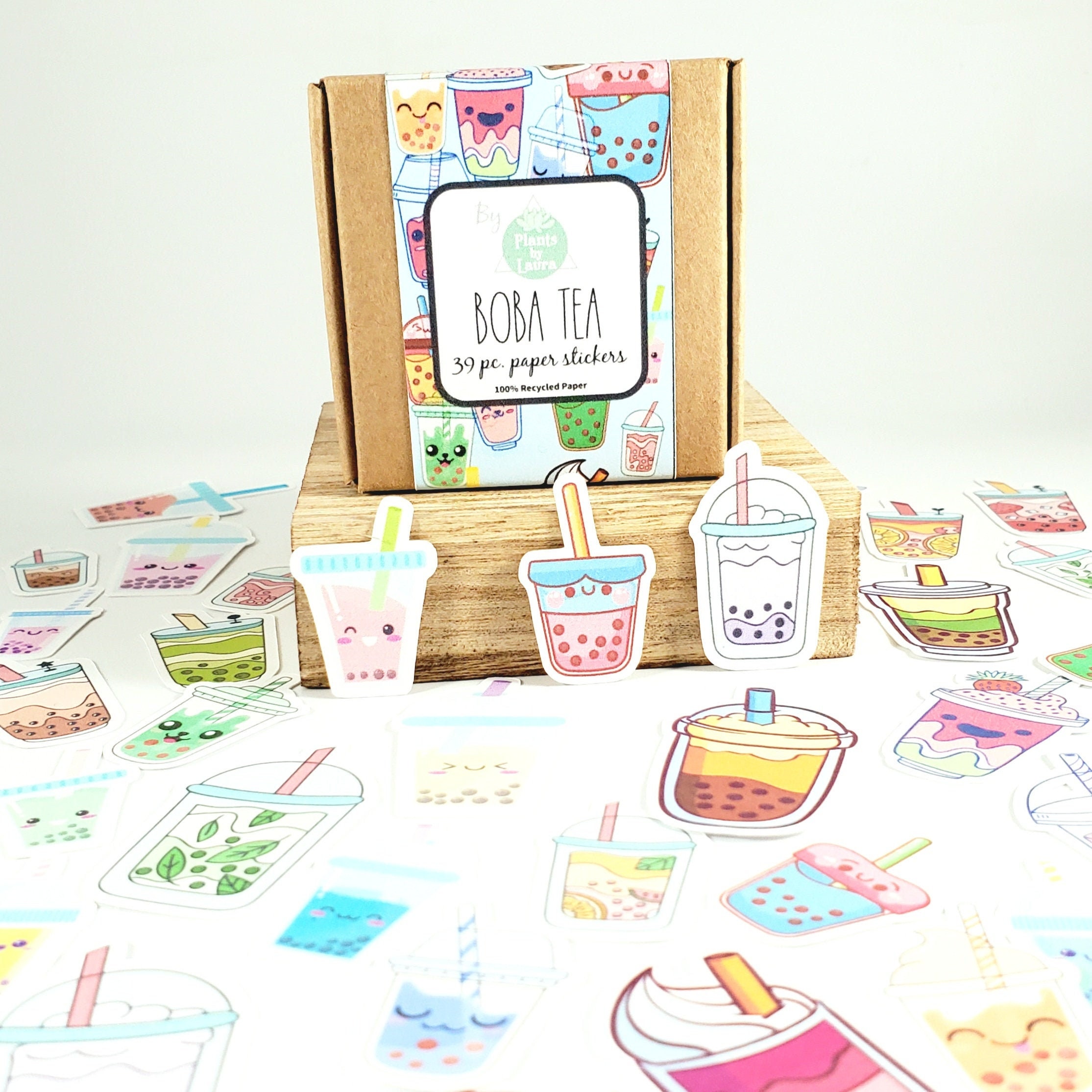 Boba Sticker Pack/drink Stickers/laptop Sticker/hydro - Etsy UK