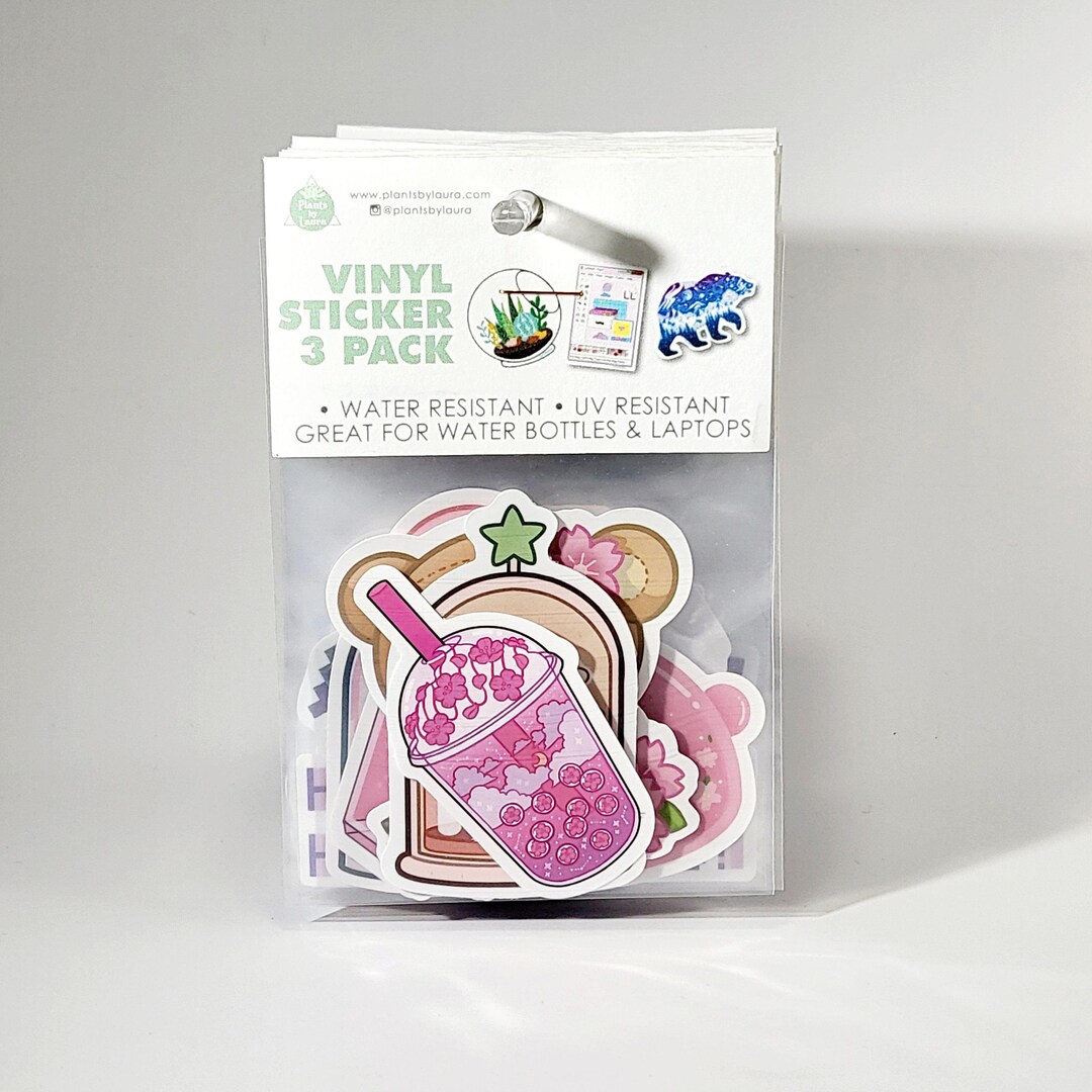 RANDOM Sticker 3 Pack/vinyl Laptop Sticker/water Bottle Decals/multi ...