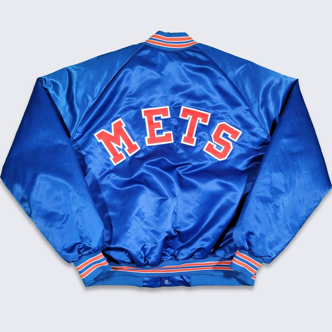 New York Mets Vintage 80s Chalk Line Satin Bomber Jacket MLB - Etsy