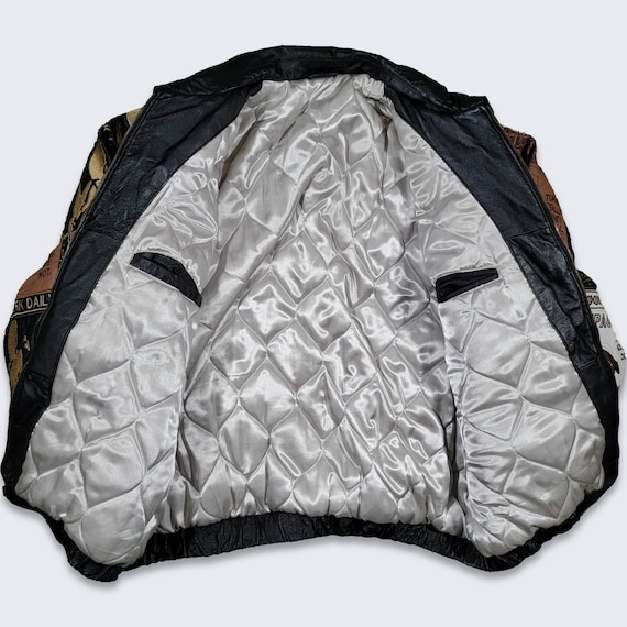 Tupac 2pac Shakur Vintage 90s Leather Jacket - Hip Ho… - Gem