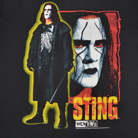 Sting Vintage 90s WCW NWO WWF Wrestling T-Shirt - Sin… - Gem