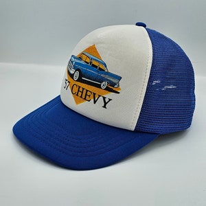 Chevrolet Bel Air Vintage 90s Trucker Snapback Hat - Chevy Classic Cars ...