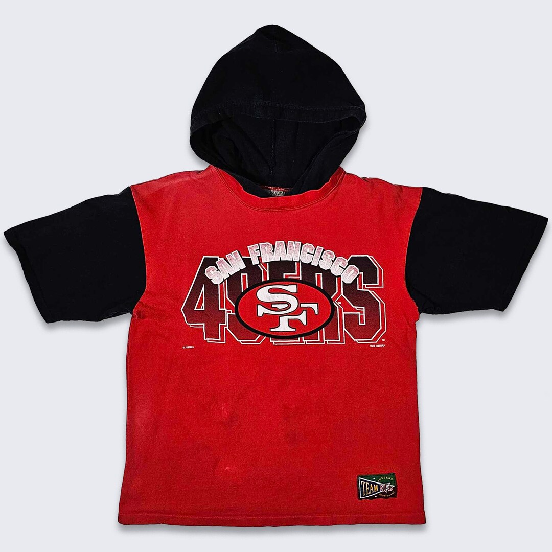 San Francisco 49ers Vintage 90s Jostens Hoodie T-shirt - NFL Football ...