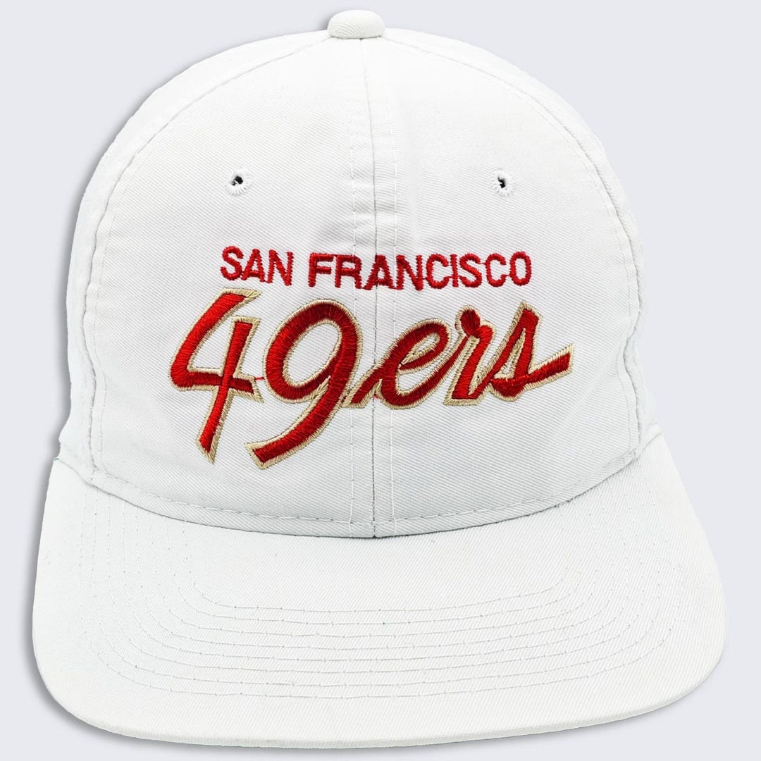 San Francisco 49ers Vintage 90s Script Sports Specialties Snapback Hat ...