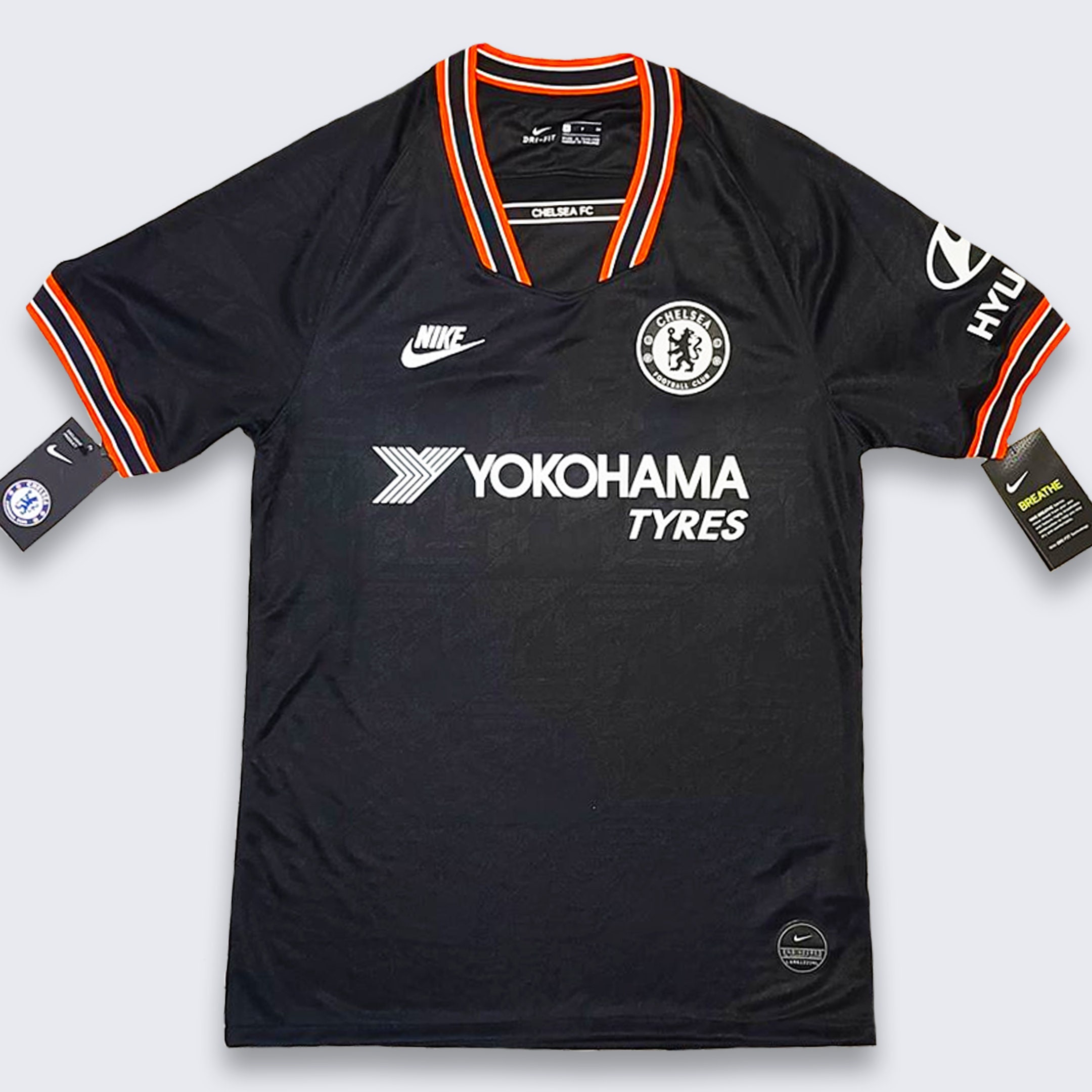 Chelsea Nike Black and Orange Third Kit Soccer Jersey Small | Etsy