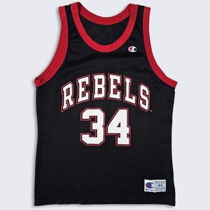 UNLV Runnin' Rebels Vintage 90s JR Rider Champion Basketball Jersey ...