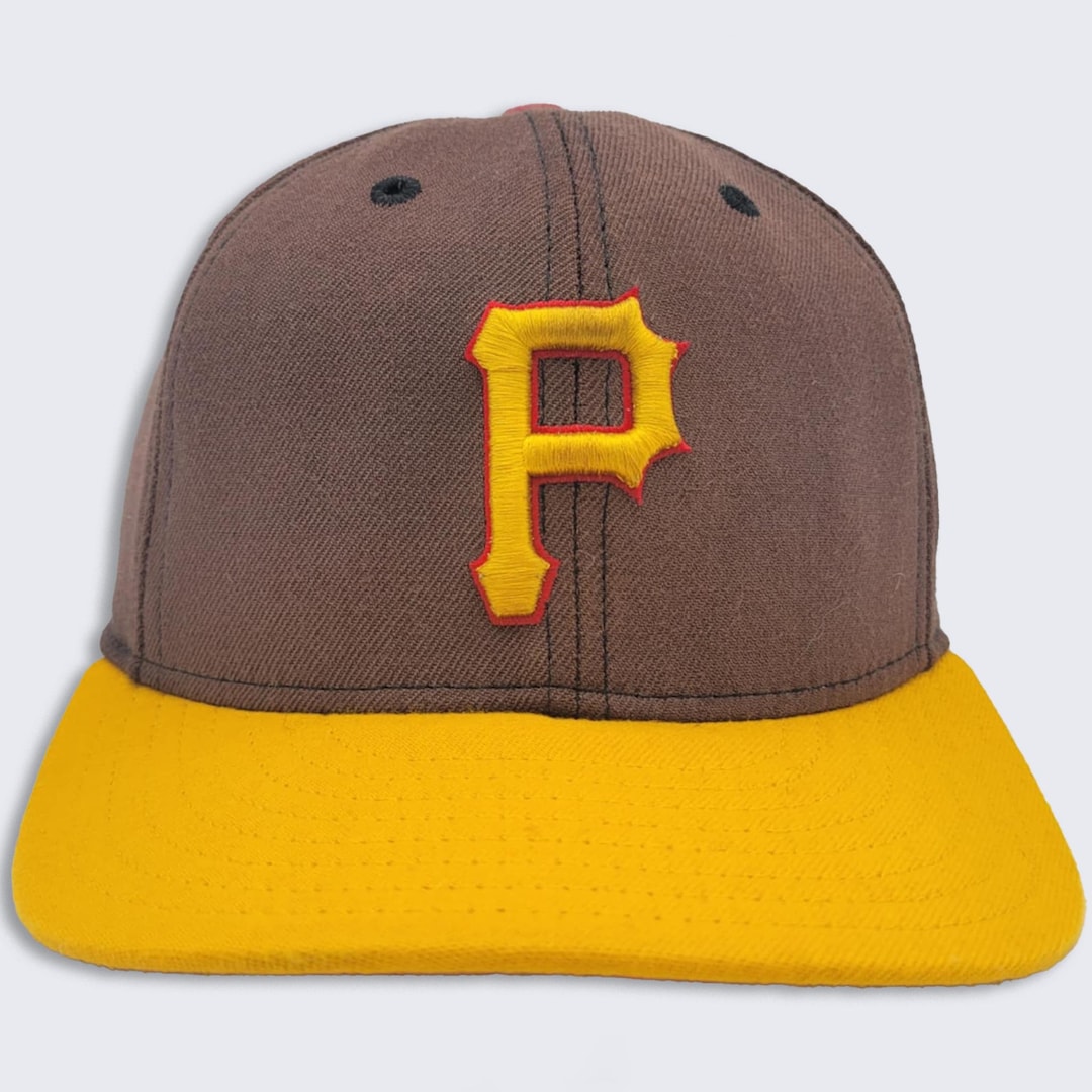 Pittsburgh Pirates Vintage New Era Fitted Hat - Brown & Yellow MLB ...