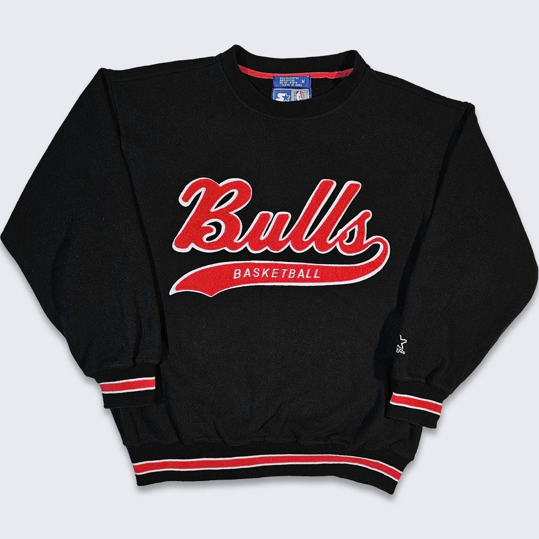 Chicago Bulls Vintage 90s Starter Thermal Sweatshirt NBA Basketball ...