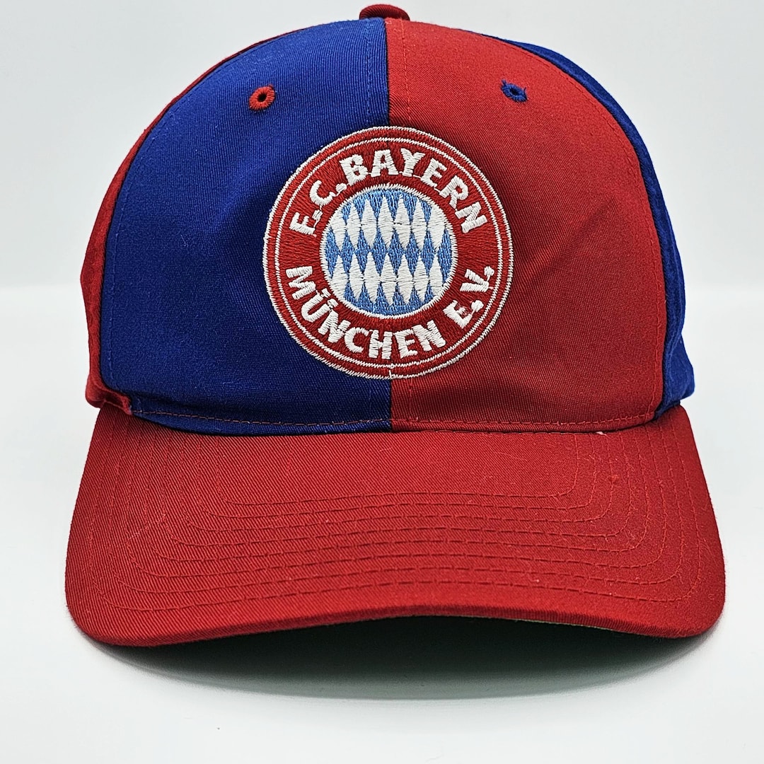 Bayern Munchen Vintage 90s Pinwheel Snapback Hat - Blue and Red ...
