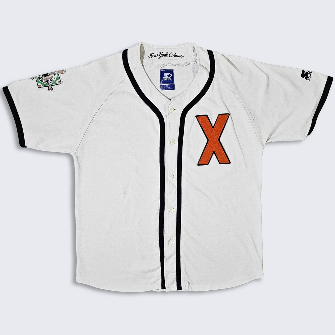 New York Cubans Vintage 90s Starter Jersey United Negro Baseball League ...