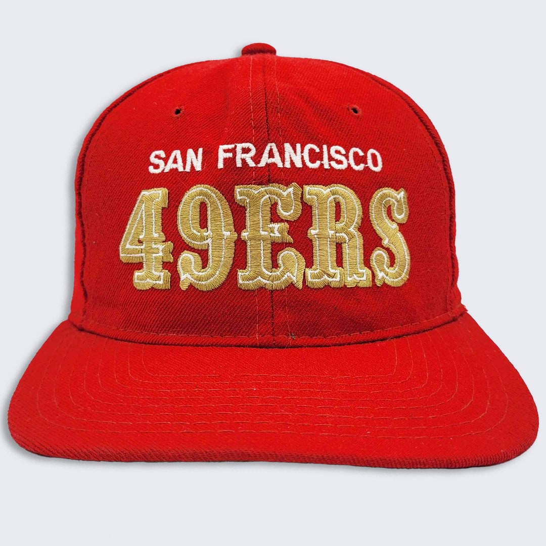 San Francisco 49ers Vintage 90s Starter 100% Wool Snapback Hat Red ...