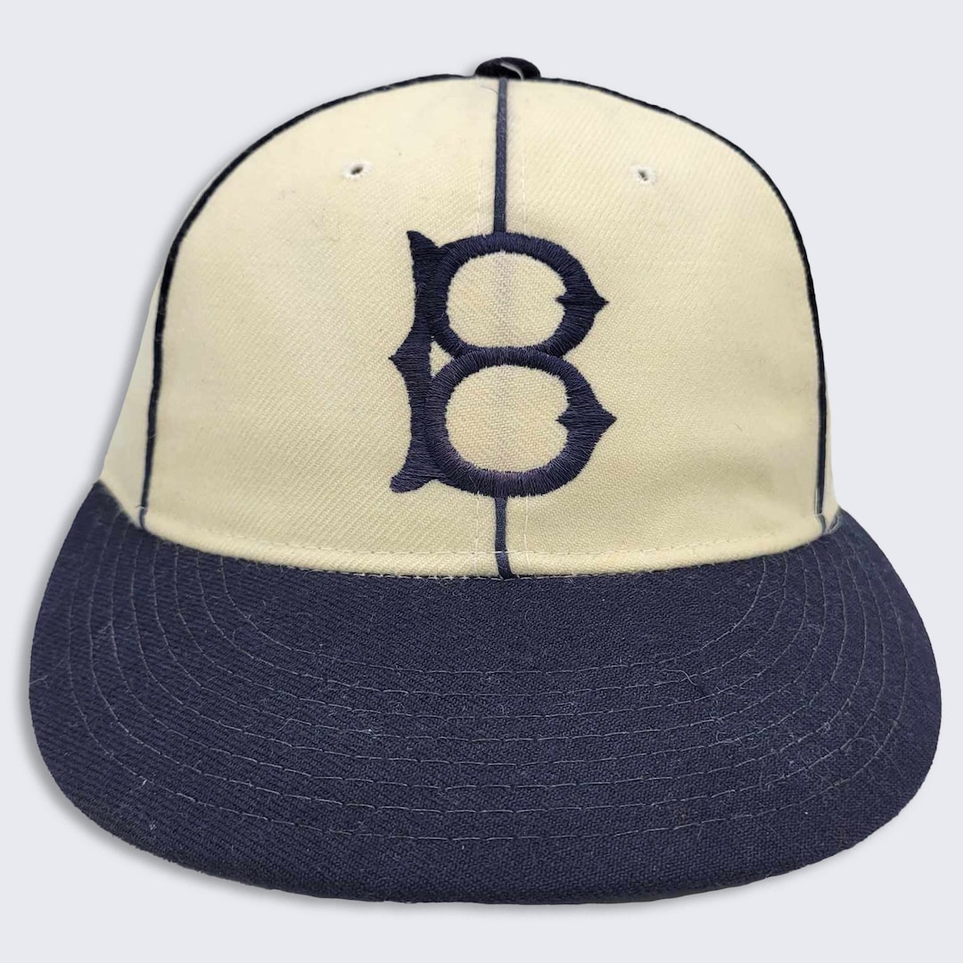 Brooklyn Dodgers Vintage Leather Band Ted Fletcher Fitted Hat - MLB ...
