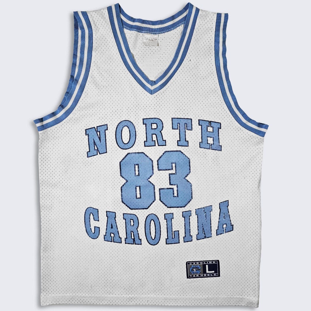 North Carolina Tar Heels Vintage Basketball Jersey - College University ...