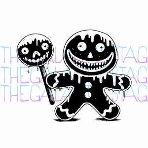 Creepy Cute Gingerbread Man / 3 Pack / Medieval Christmas / Gothic ...