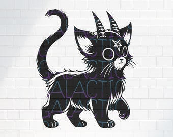Cute Winged Baphomet Design / SVG, PNG, JPG / Satanic / Dark Occult ...