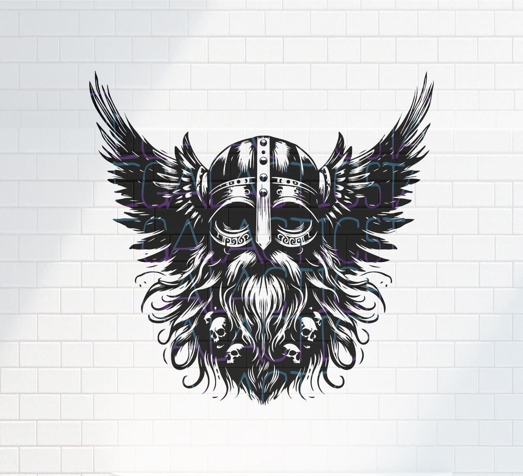 Viking Valhalla SVG Design, Clear Background PNG, File for Print ...