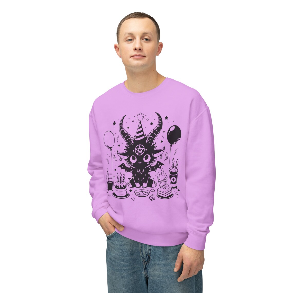 Cute Birthday Baphomet / Kawaii / Satanic Occult Design / PNG Vector ...