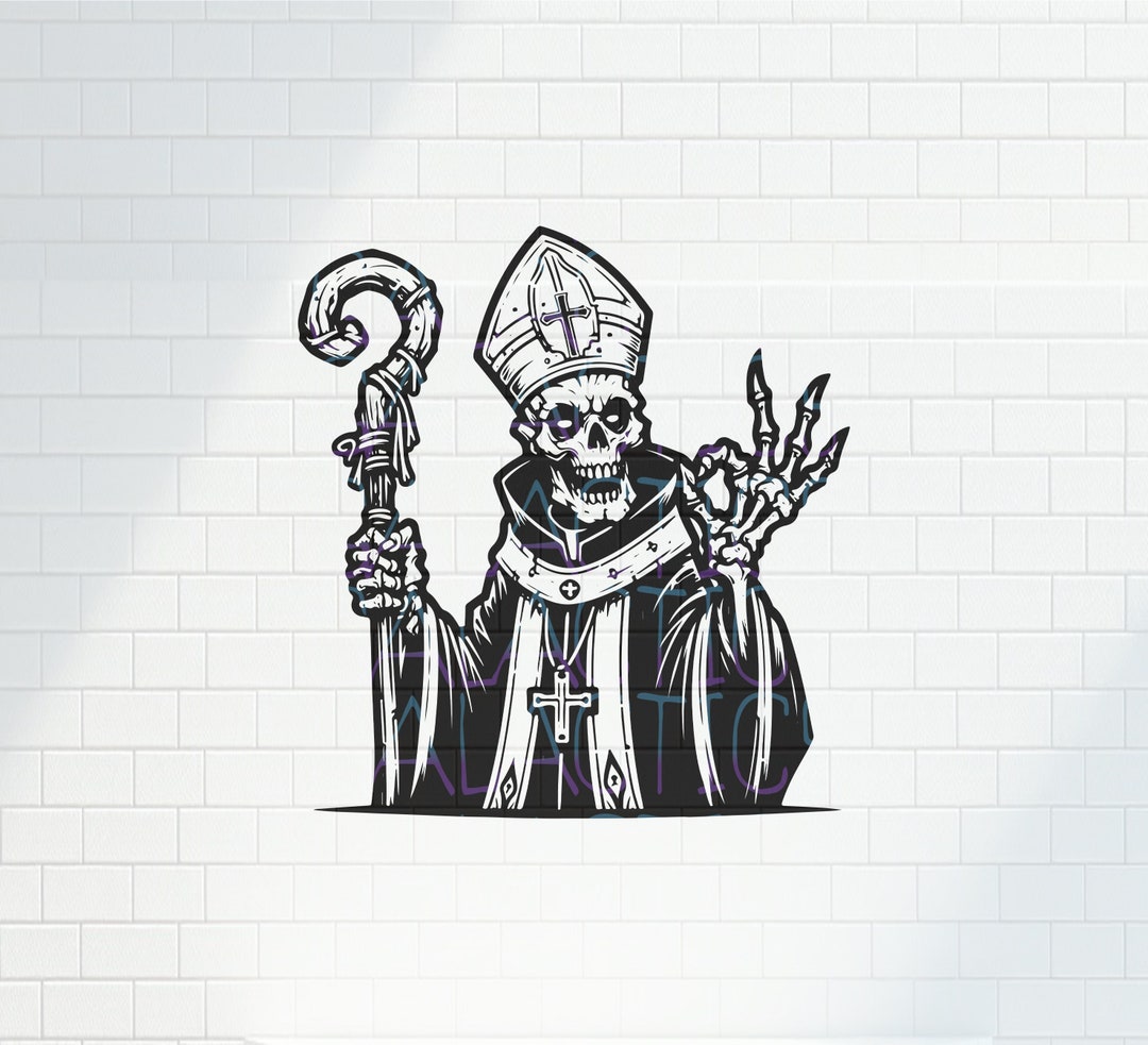Demonic Priest SVG / PNG, JPG Clipart / Satanic / Dark Occult / Devil ...