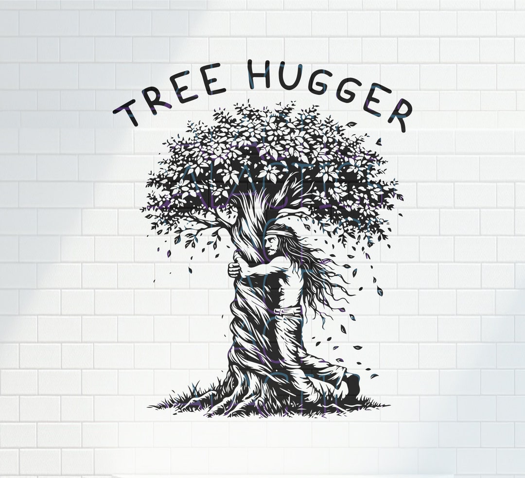 Hippy Tree Hugger / SVG, PNG, JPG / Nature Lover / Zen Meditation ...