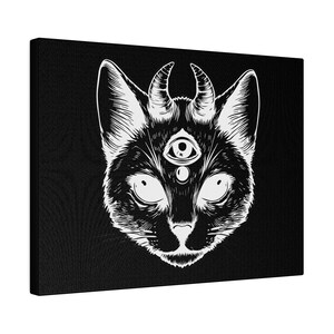 Occult Devil Kitty SVG, PNG, JPG / Baphomet / Dark Black Cat / Cute ...