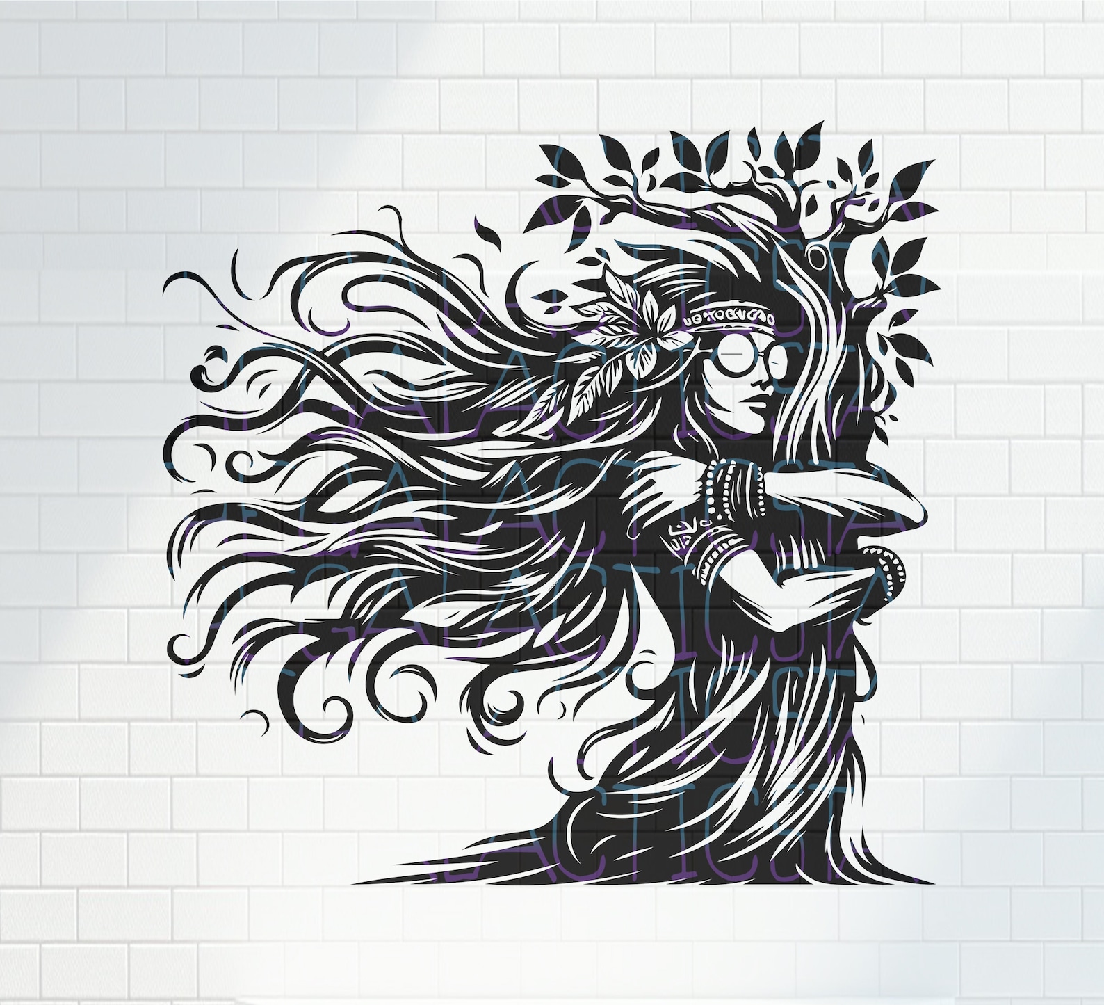 Hippy Tree Hugger SVG / PNG Clipart / Zen Nature / Cute Designs for ...