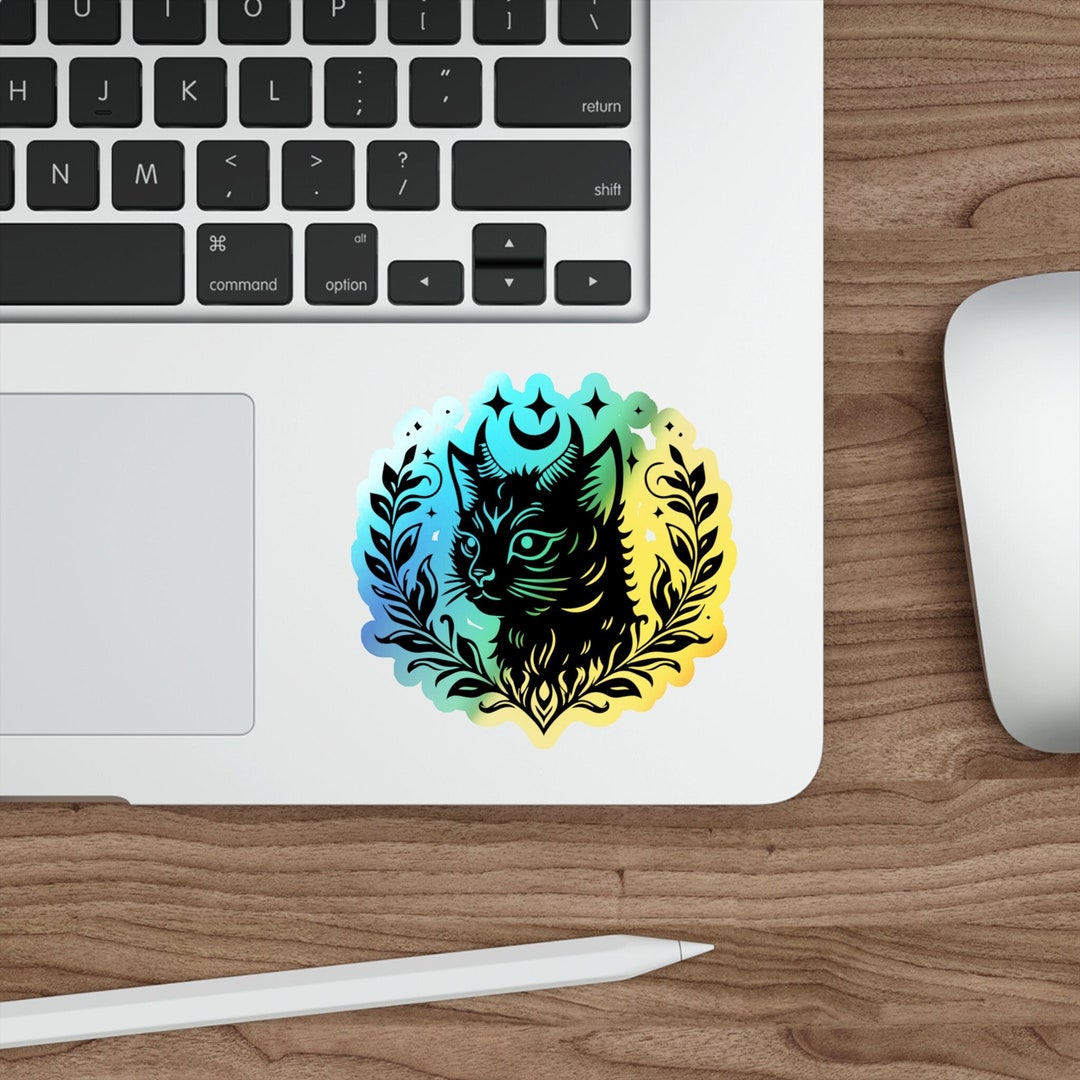 Cat and Moon / SVG PNG JPG / Filigree / Halloween Design / Witchy ...