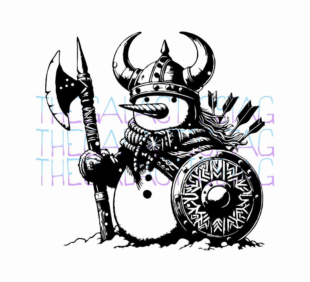 Viking Snowman Winter Spirit / SVG, PNG, JPG Clipart / Pagan / Norse ...
