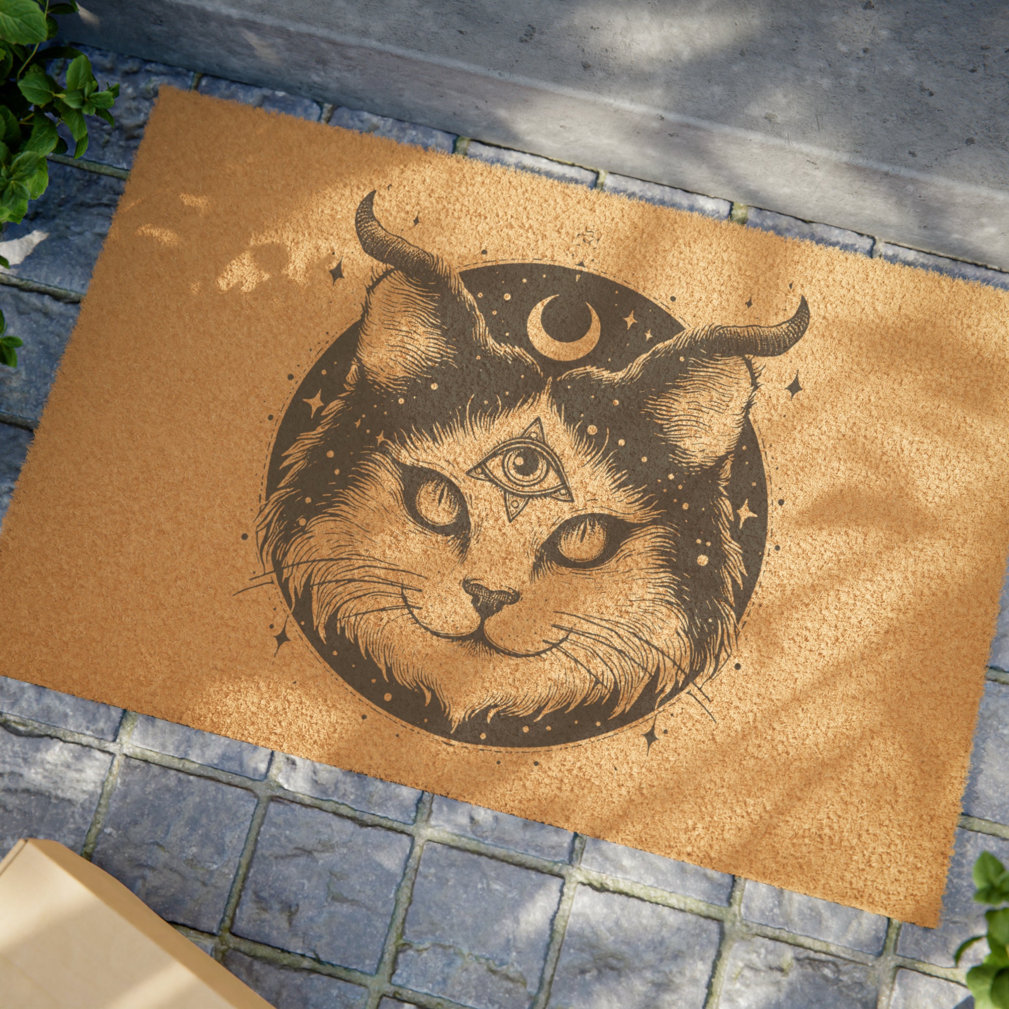 Dark Kitty / SVG, PNG / Black Cat Witchy Vibes / Satanic Horned Feline ...