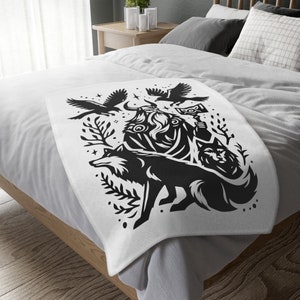 Odin Raven Wolf / SVG PNG JPG / Norse Viking Design / Transparent ...