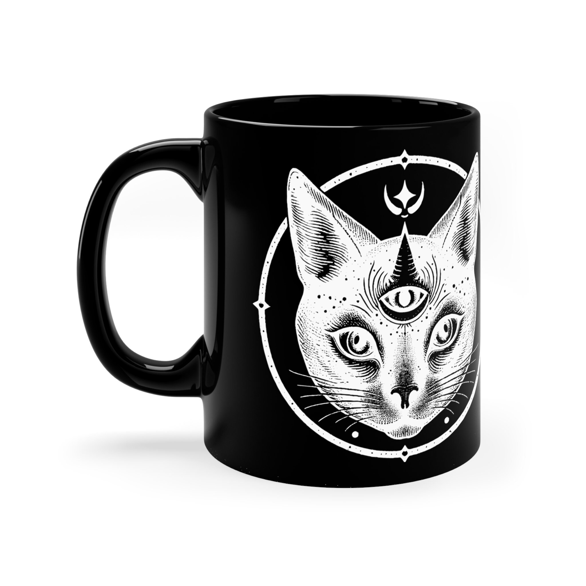 Third Eye Cat SVG, PNG, JPG / Baphomet Dark / Death Metal Cute Kitty / Illuminati Occult - Etsy