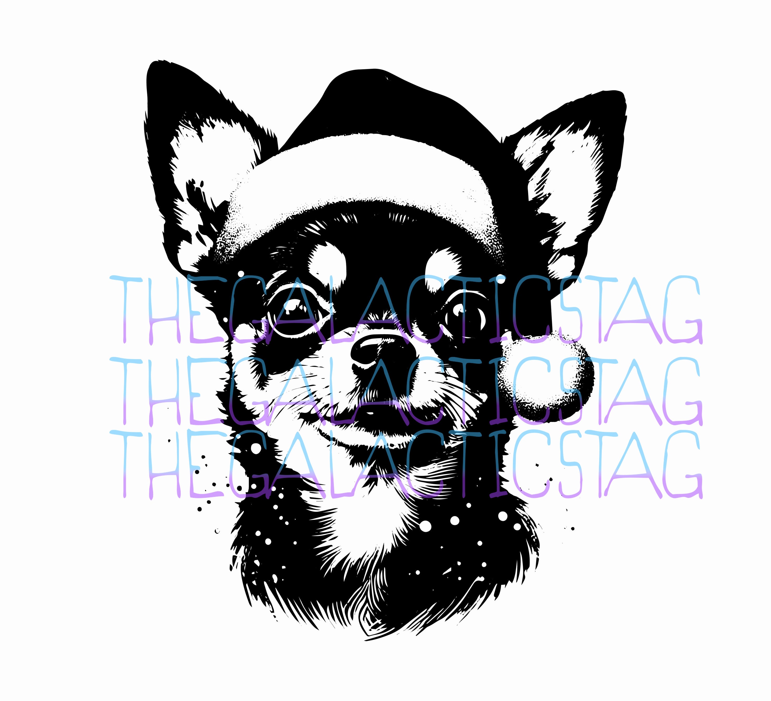 Christmas Chihuahua / PNG Vector SVG AI / File for Print, Cricut ...