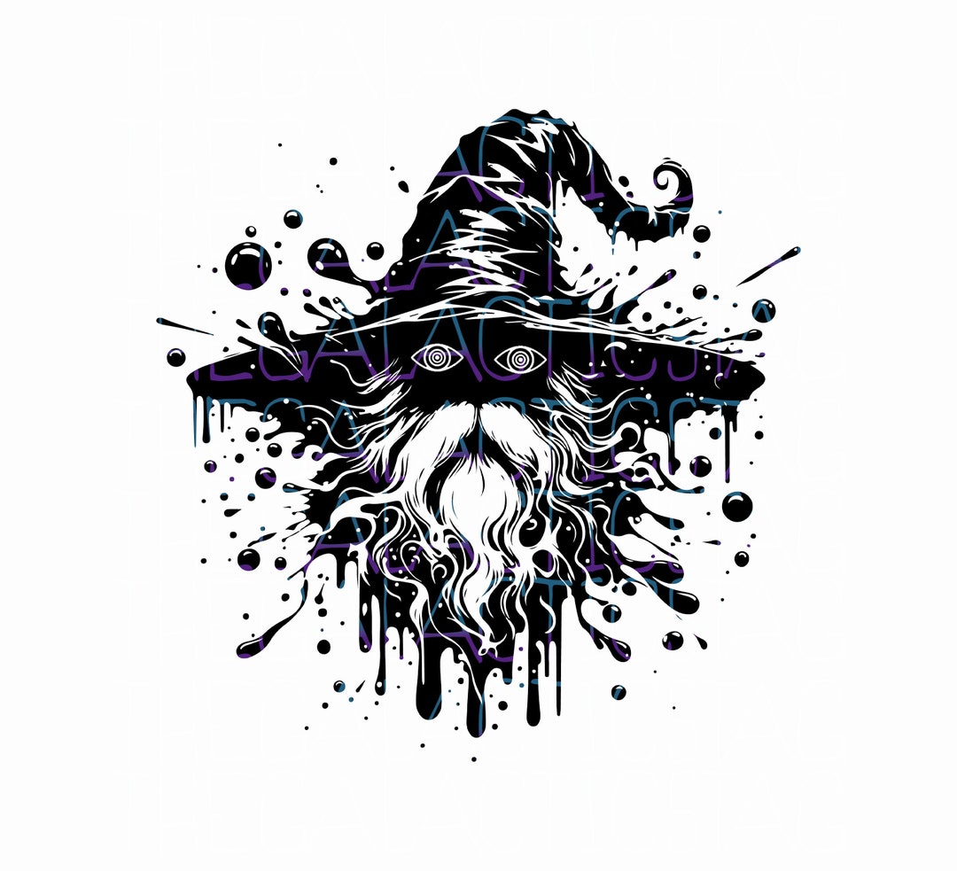 Dark Wizard Warlock / SVG PNG Vector / Mashup Fantasy / Transparent ...