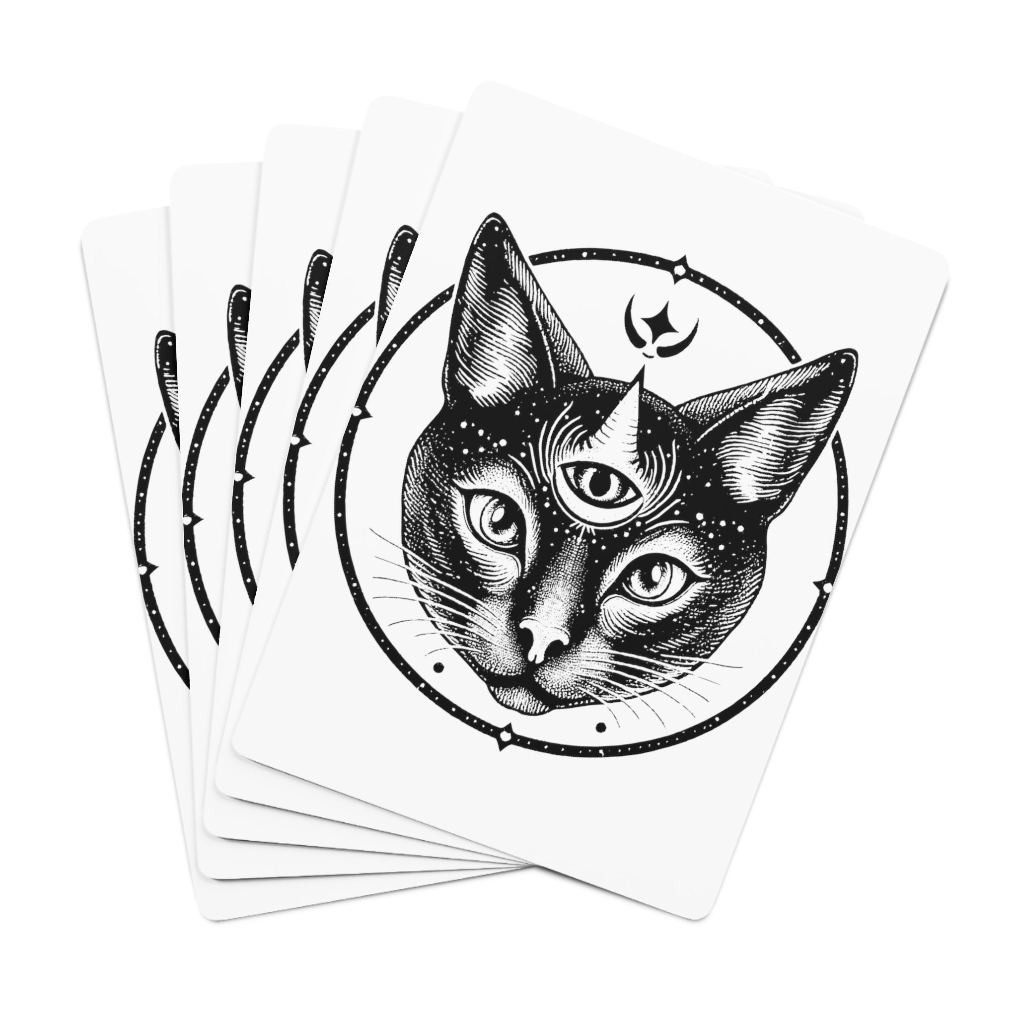 Third Eye Cat SVG, PNG, JPG / Baphomet Dark / Death Metal Cute Kitty ...