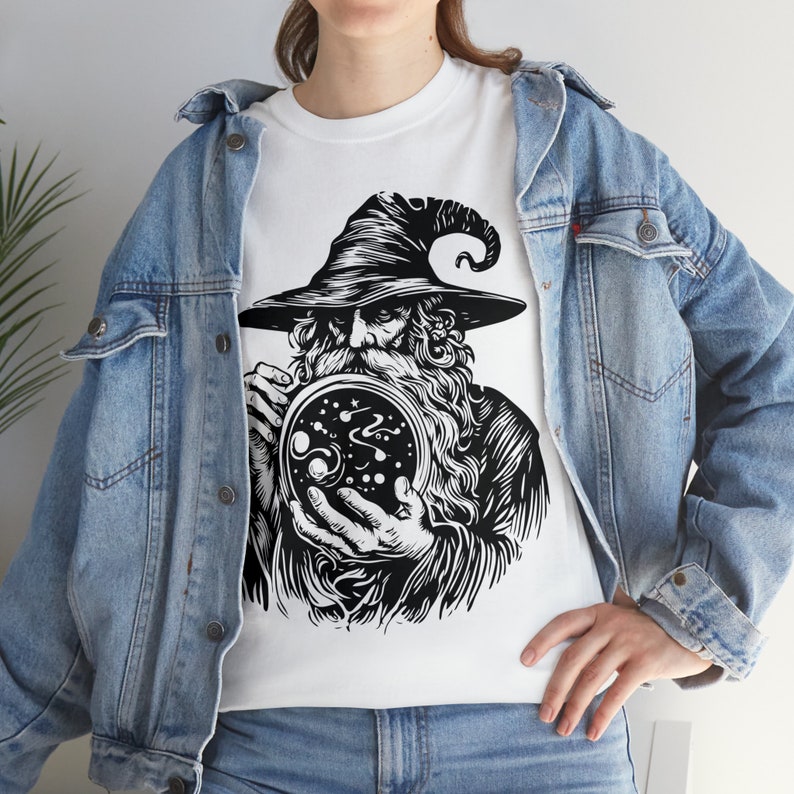 Wizard With a Scrying Orb / SVG PNG Vector / Crystal Ball - Etsy