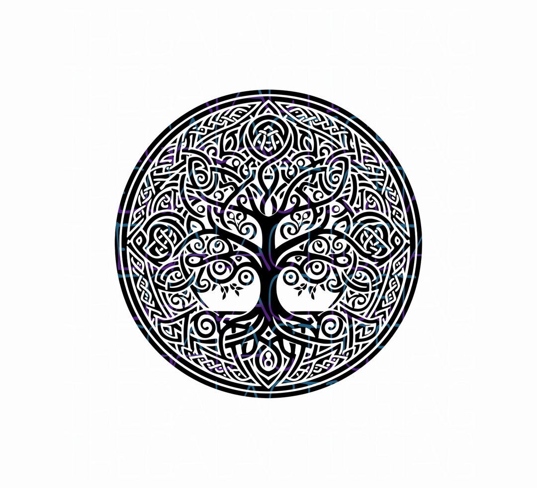 Celtic Tree of Life / Pagan Knot / Yggdrasil Design / Pattern / PNG ...