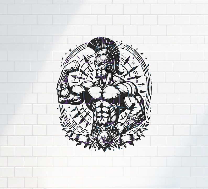 Fantasy Spartan Warrior / PNG Vector SVG AI / File for Print, Cricut ...