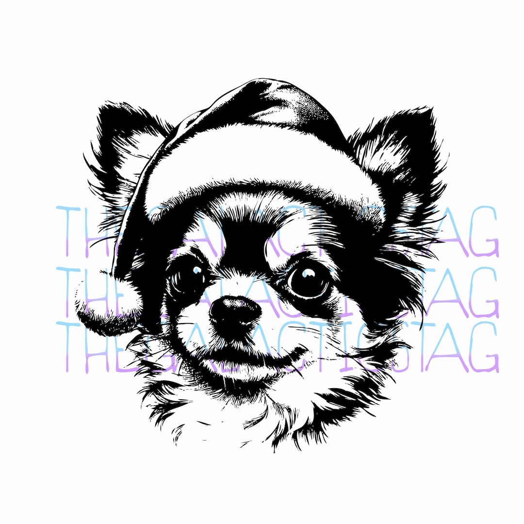 Chihuahua Christmas / PNG Vector SVG AI / File for Print, Cricut ...