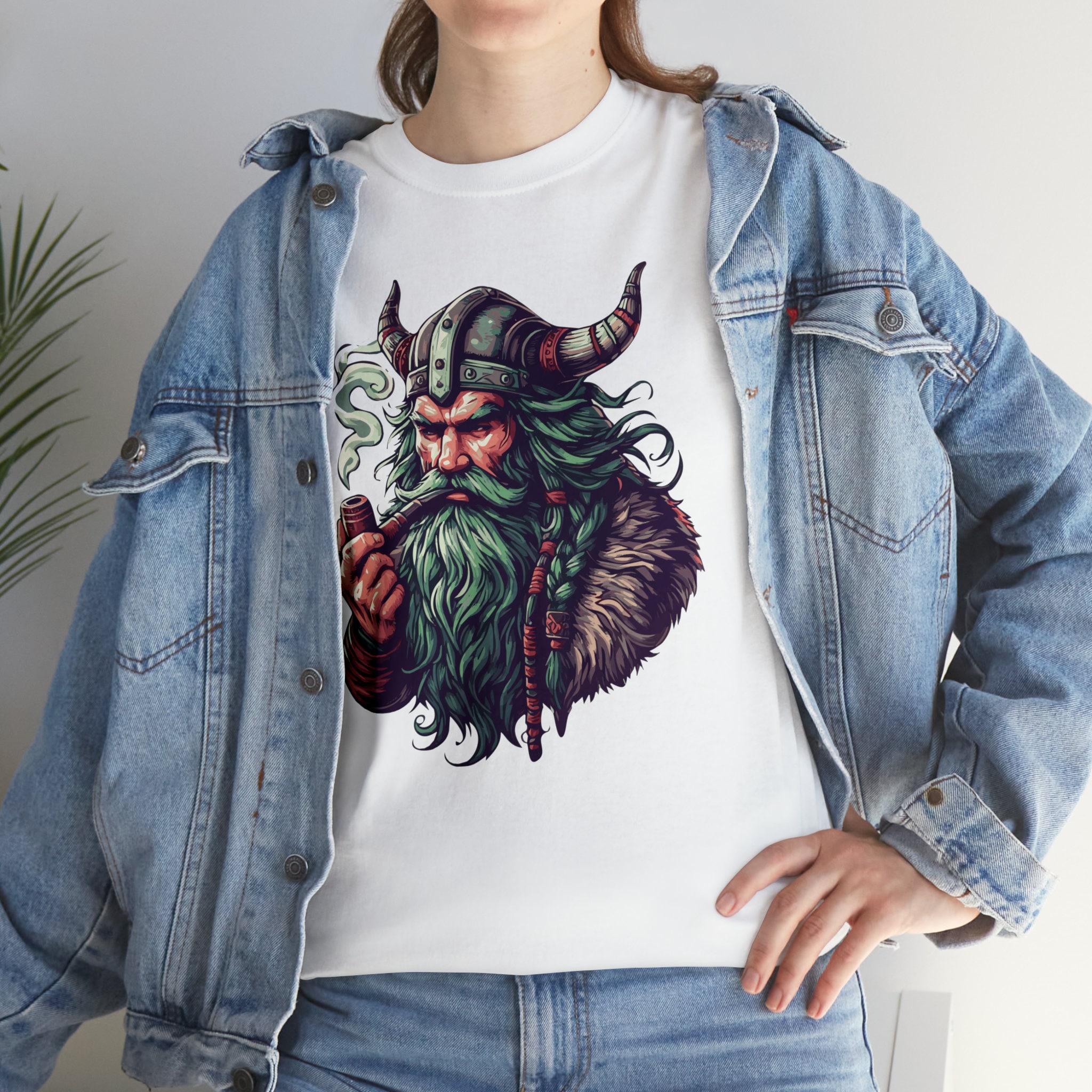 Viking Smoking a Pipe / SVG PNG JPG / Two Color Options / Pagan Norse ...