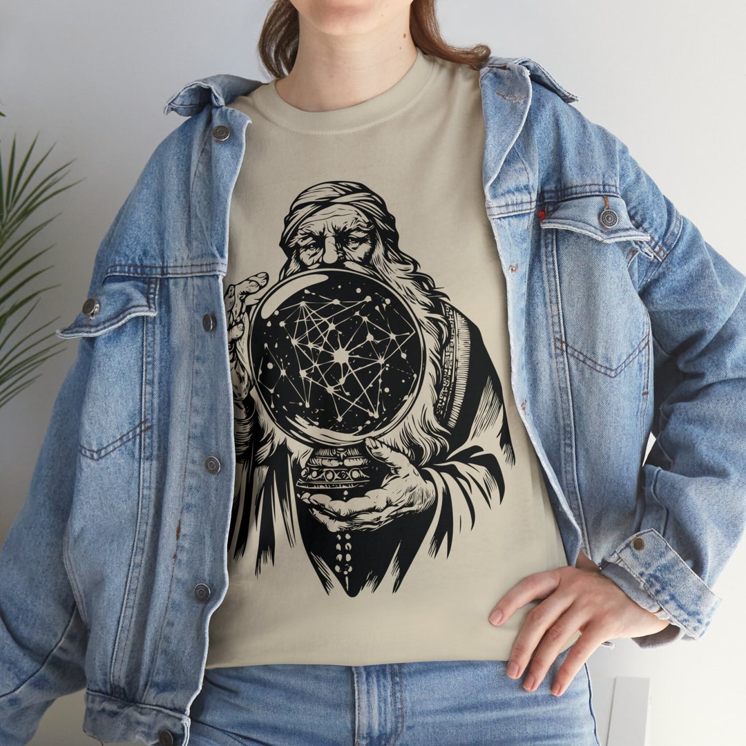 Crystal Ball Wizard / SVG PNG Vector Digital File / Fantasy Design ...