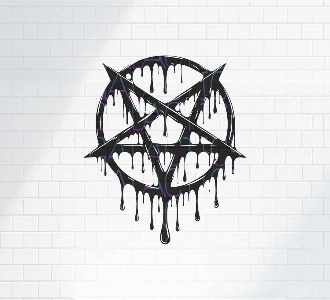 Dripping Blood Pentagram / SVG, PNG Vector / Satanic / Dark Occult ...