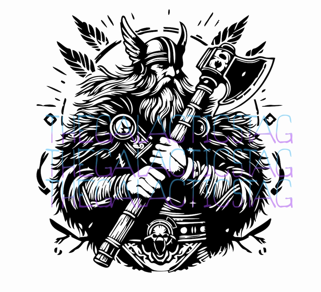Viking SVG Design, Clear Background PNG, File for Print / Vector ...