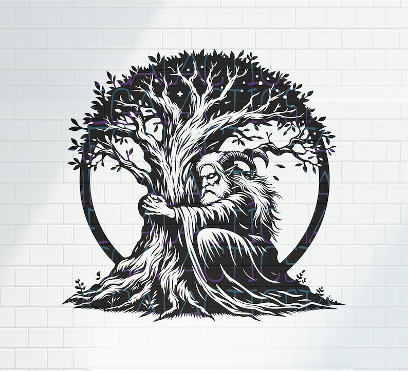 Tree Hugger Druid Pagan Celtic Shaman / SVG PNG Vector / Shirt Design ...