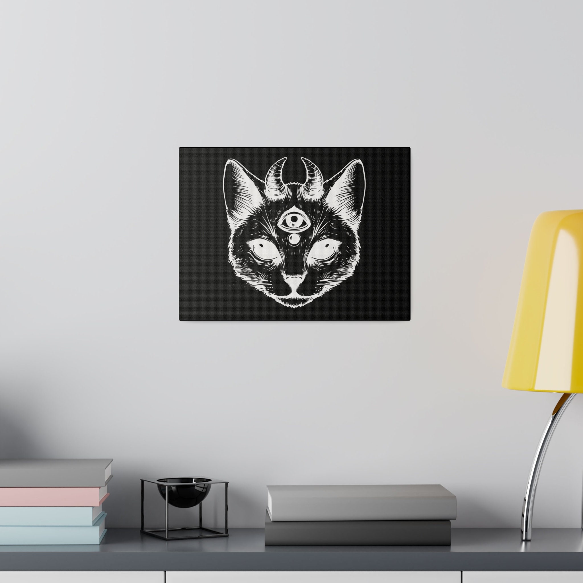 Occult Devil Kitty SVG, PNG, JPG / Baphomet / Dark Black Cat / Cute ...