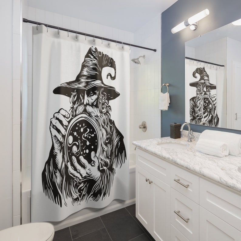 Wizard With a Scrying Orb / SVG PNG Vector / Crystal Ball Fantasy ...