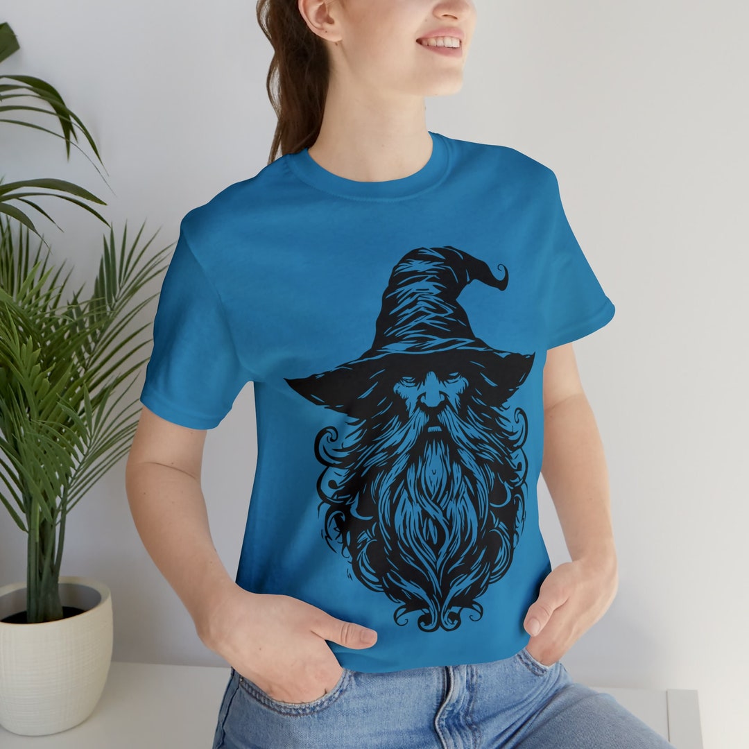 Bearded Wizard / SVG PNG Vector / Crystal Ball Fantasy / Transparent ...
