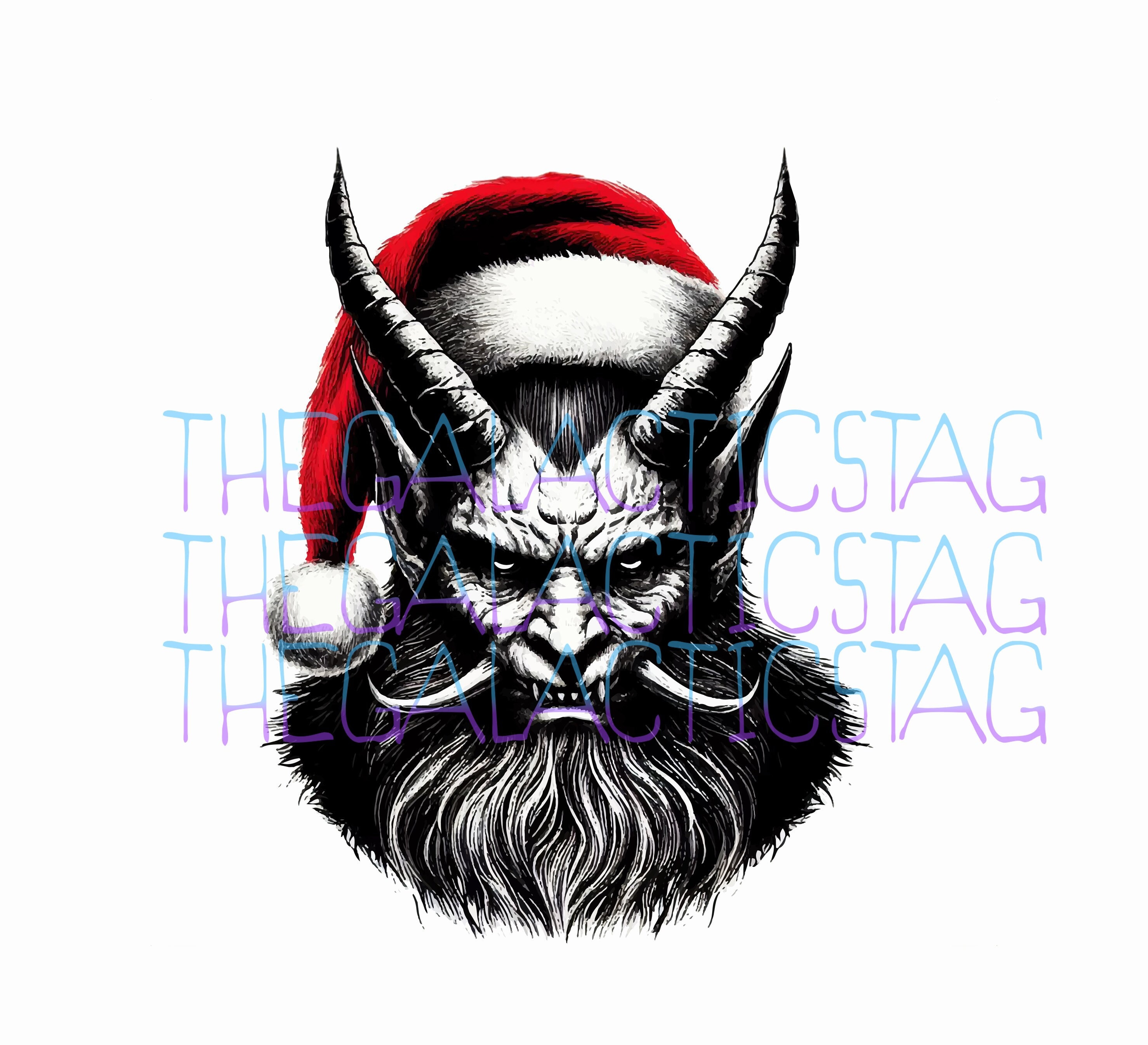 Krampus Christmas / SVG, PNG, JPG / Spooky / Dark Occult / Designs ...